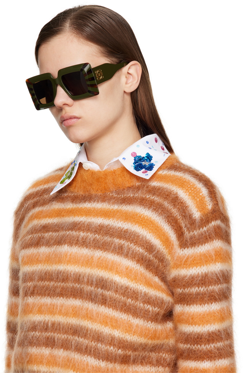 LOEWE Green Oversized Sunglasses Loewe