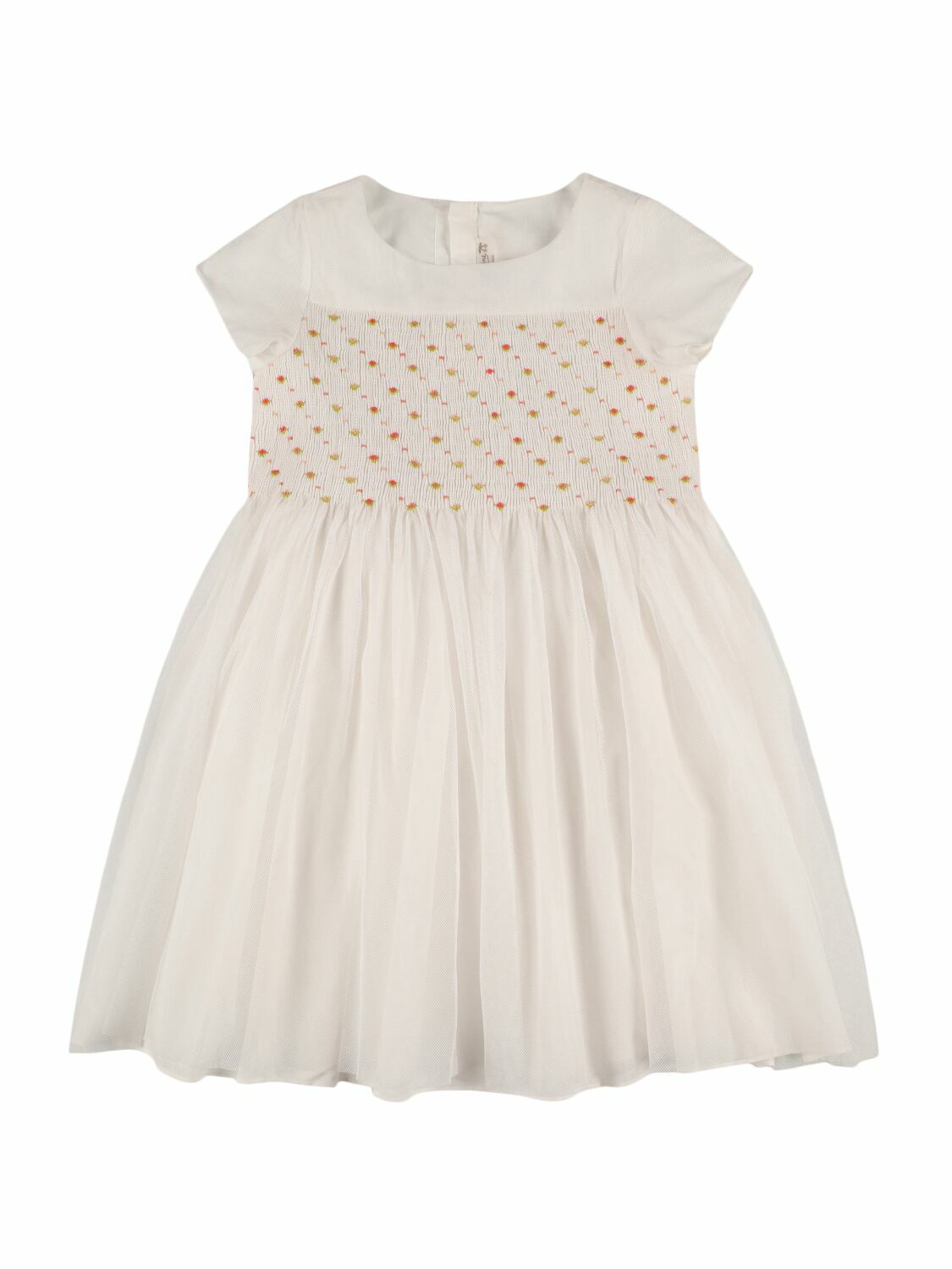 BONPOINT Embroidered Cotton Voile Dress Bonpoint