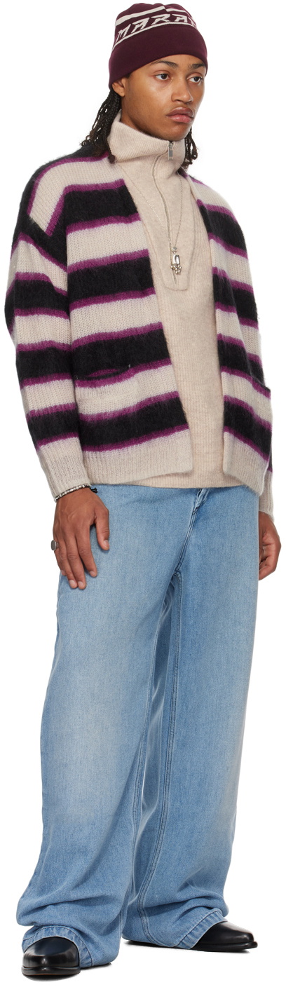 Isabel Marant Black & Off-White Danah Cardigan Isabel Marant