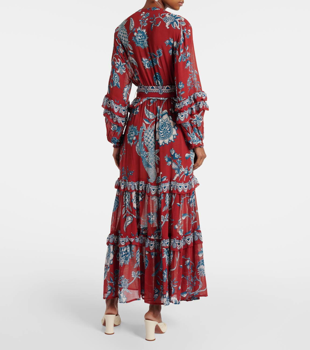 Farm Rio Tropical Landing ruffled maxi dress Farm Rio