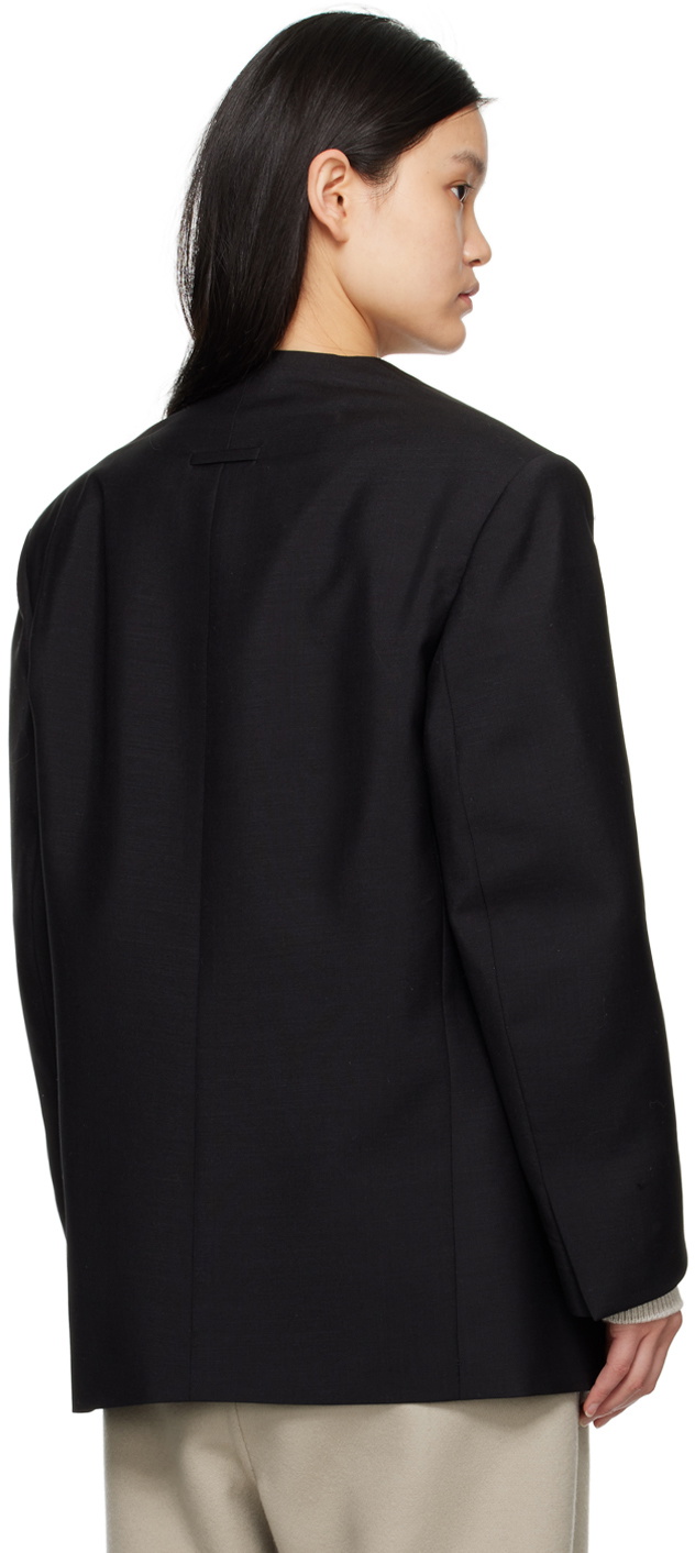 Fear of God Black Lapelless Blazer Fear Of God