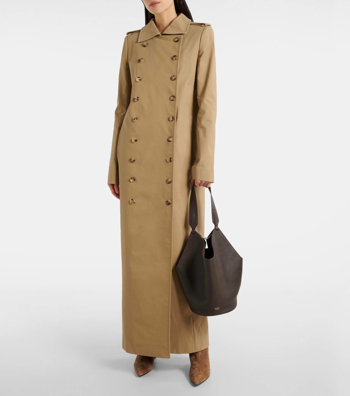Khaite Mallory double-breasted trench coat Khaite