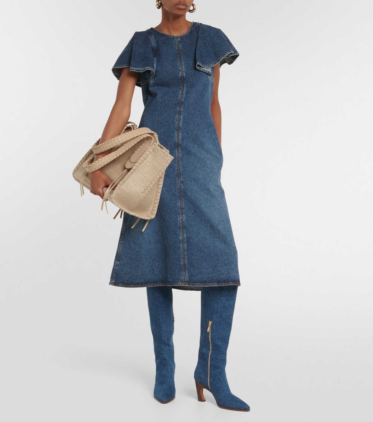 Chloé Mony Medium canvas tote bag Chloe