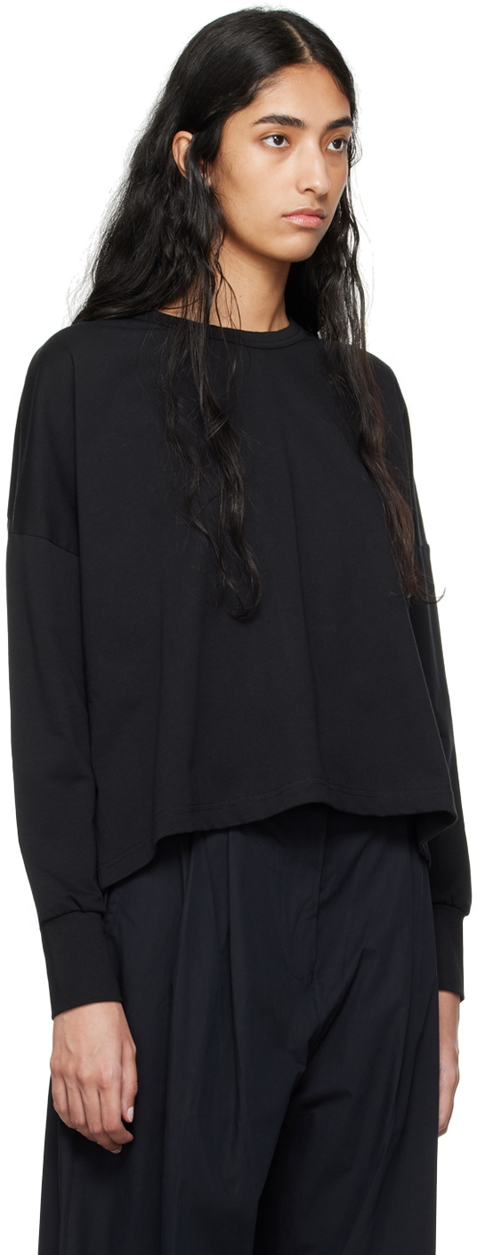 Studio Nicholson Black Loop Long Sleeve T-Shirt Studio Nicholson