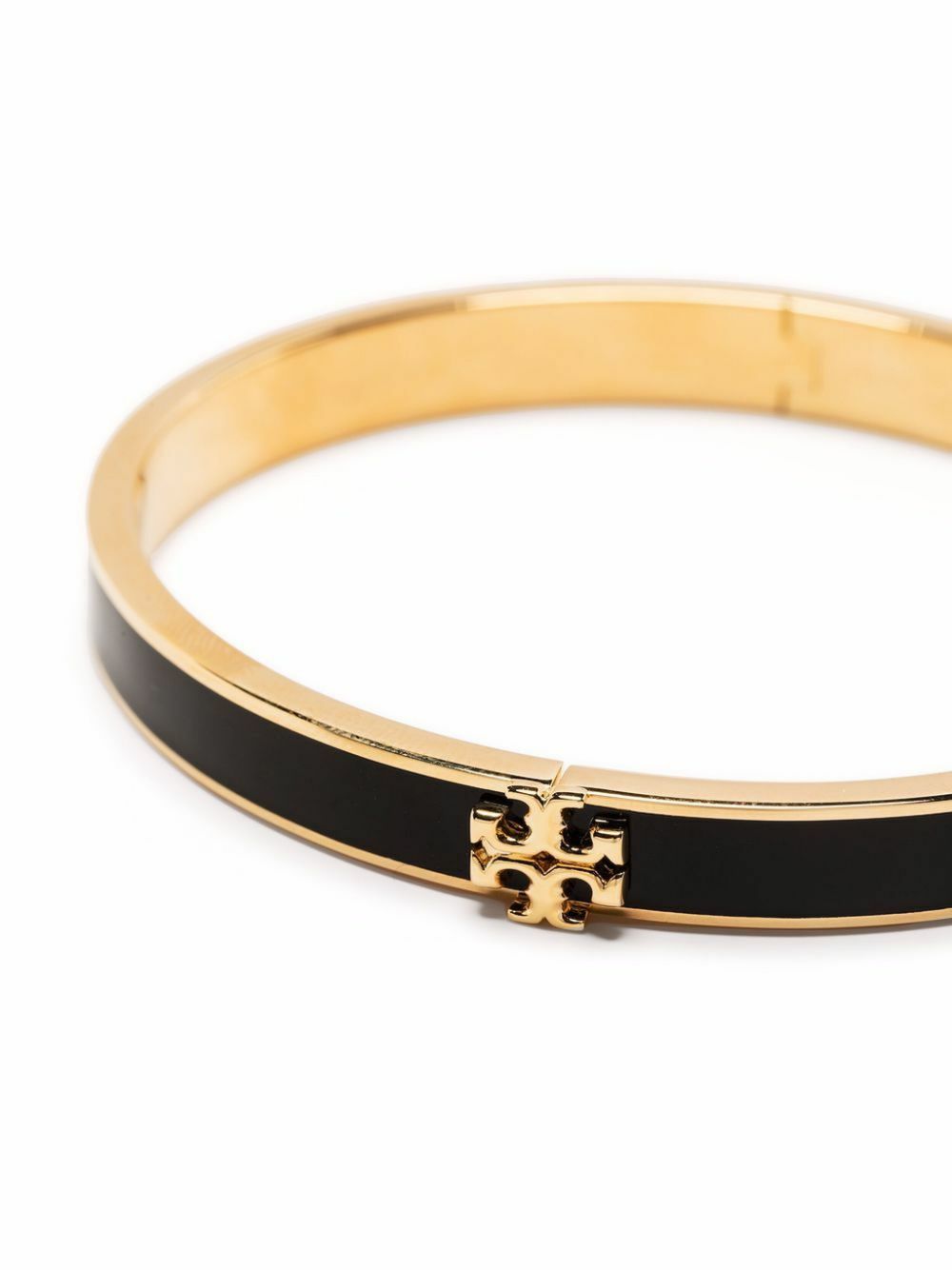 Tory Burch Gold-Tone Kira Enamelled Brass Bangle Bracelet Tory Burch