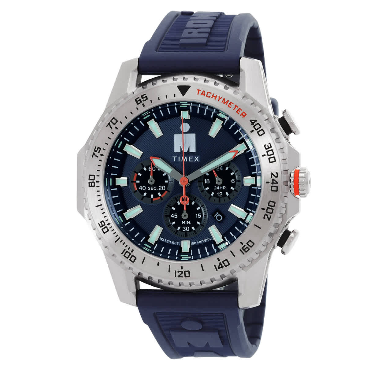 Timex Ironman Adrenaline Chronograph Quartz Blue Dial Mens Watch ...