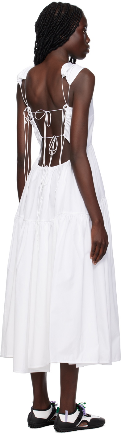 Cecilie Bahnsen White Ruth Midi Dress Cecilie Bahnsen