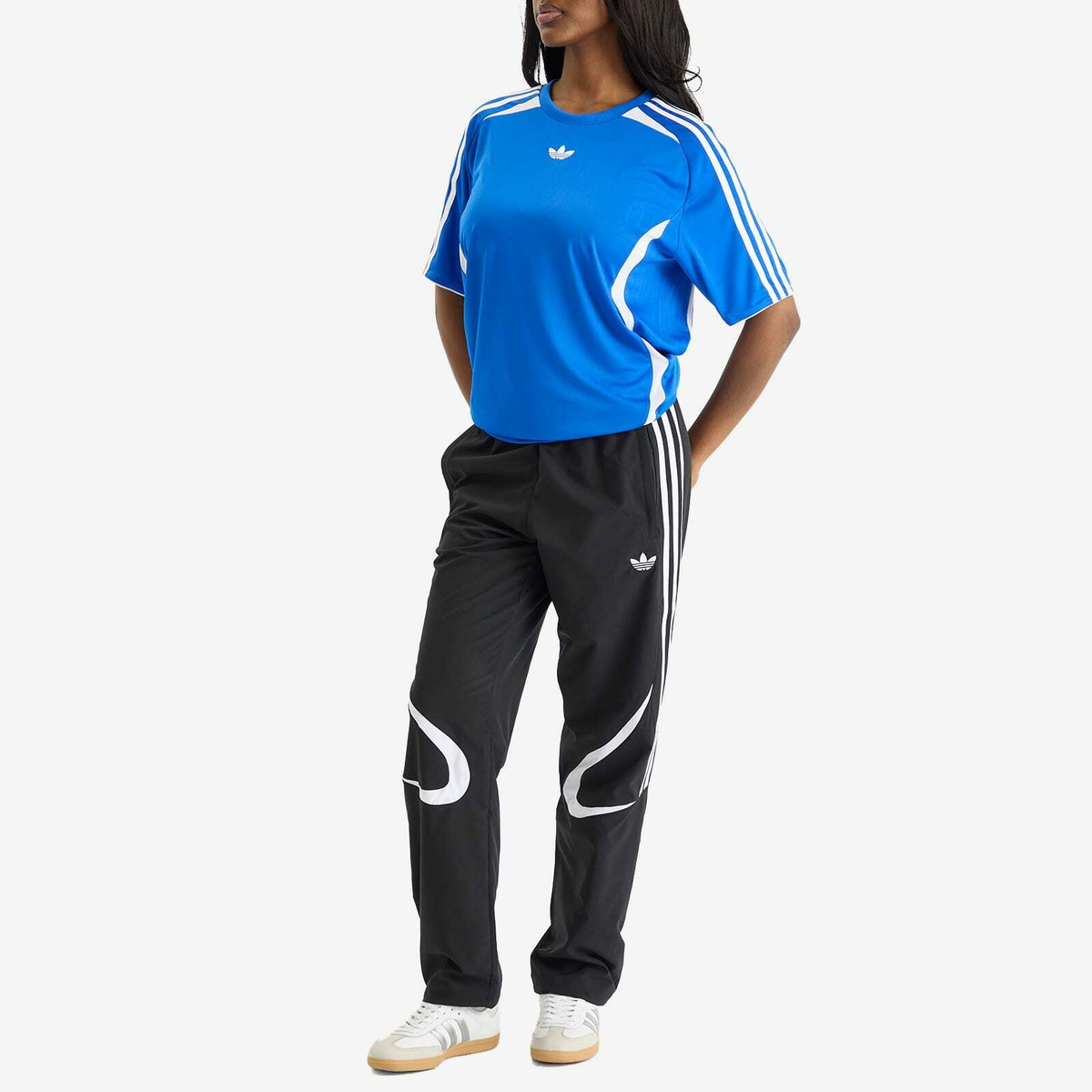 Adidas Teamgeist T-Shirt in Blue/White adidas