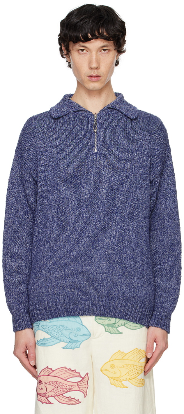 Bode Blue Melange Polo Bode