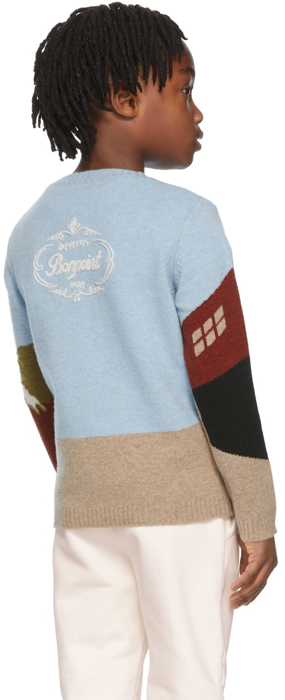 Bonpoint Kids Multicolor Graphic Tristan Sweater Bonpoint