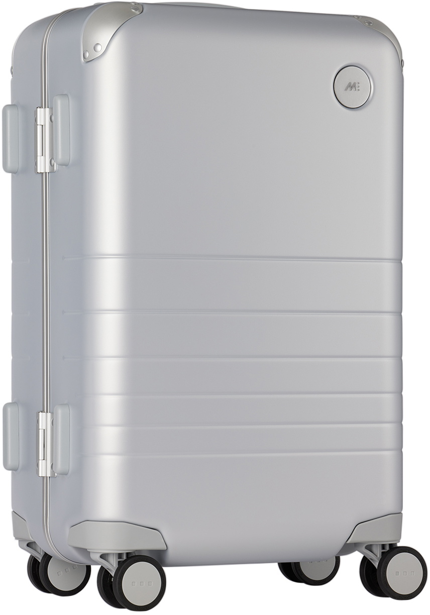 Monos Silver Hybrid Carry-On Suitcase Monos