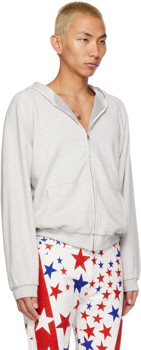 ERL Gray Raglan Hoodie ERL