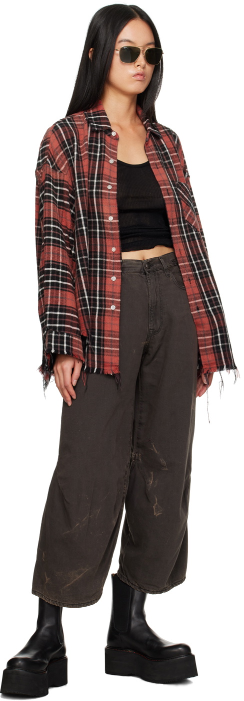 R13 Red Boxy Shirt R13