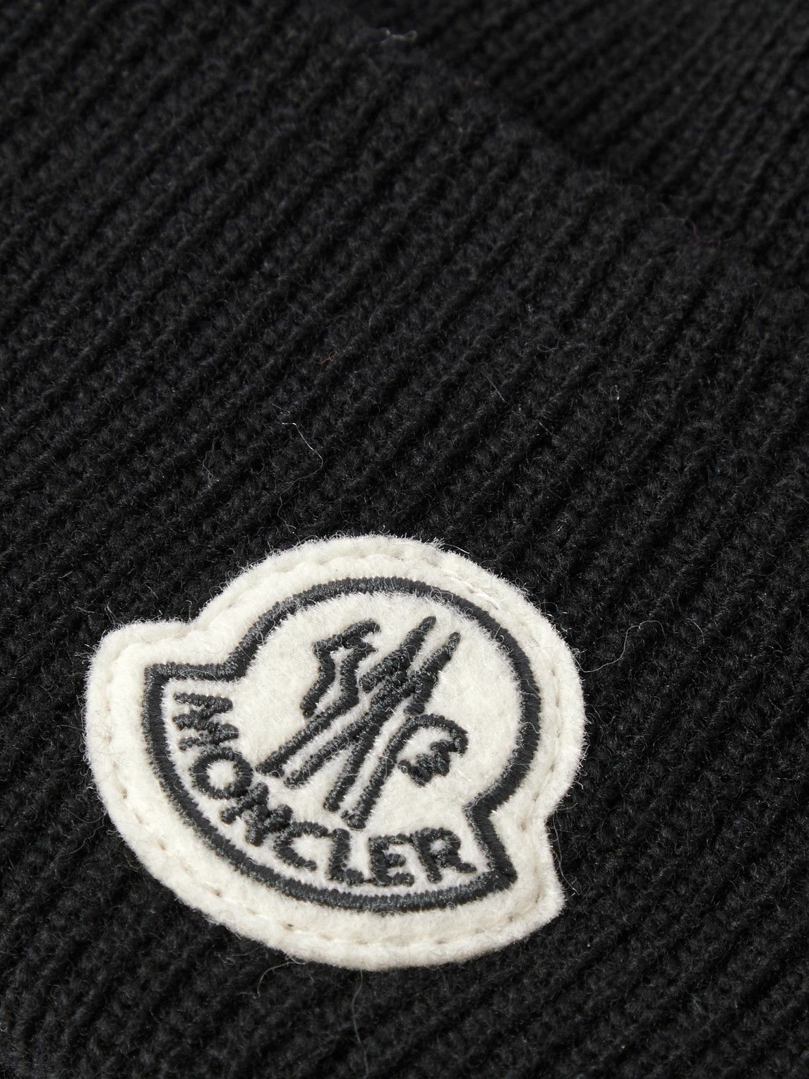 Moncler Genius - Fragment Logo-Appliquéd Ribbed Wool Beanie Moncler Genius