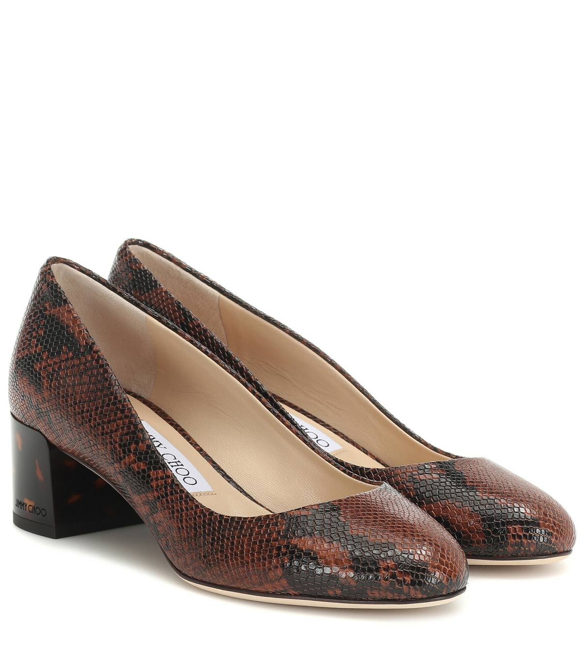 Jimmy Choo - Jessie 40 snake-effect leather pumps Jimmy Choo