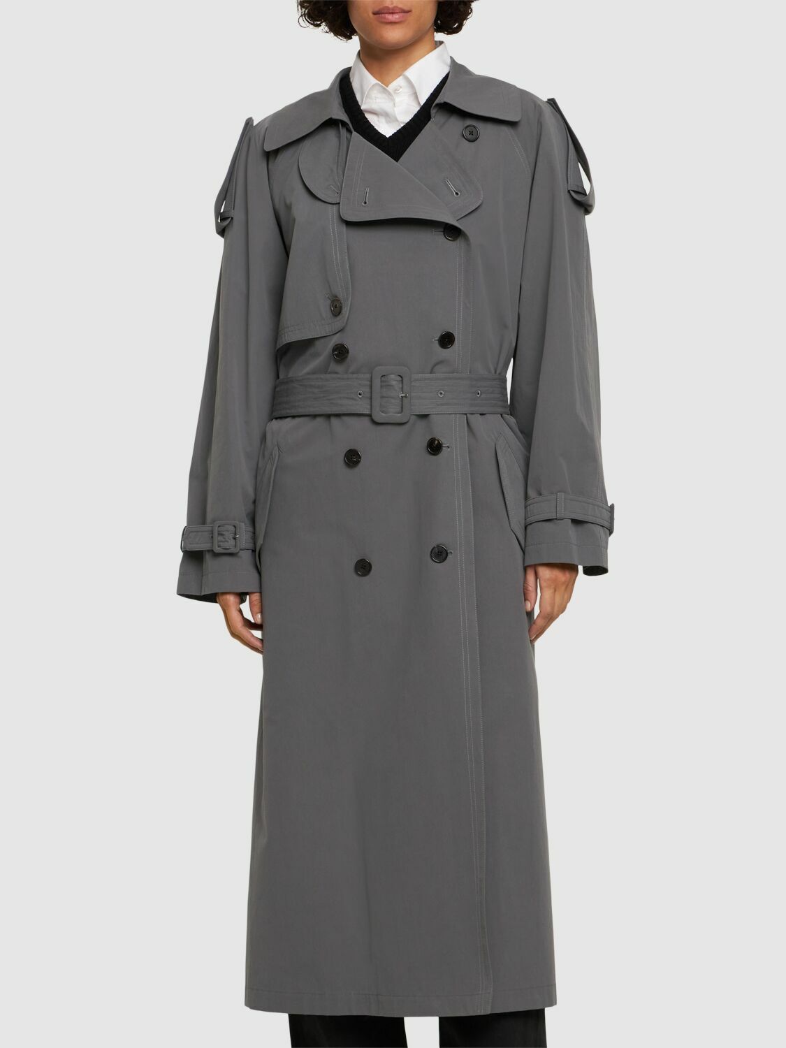 THE ROW - Avio Washed Cotton Poplin Trench Coat The Row