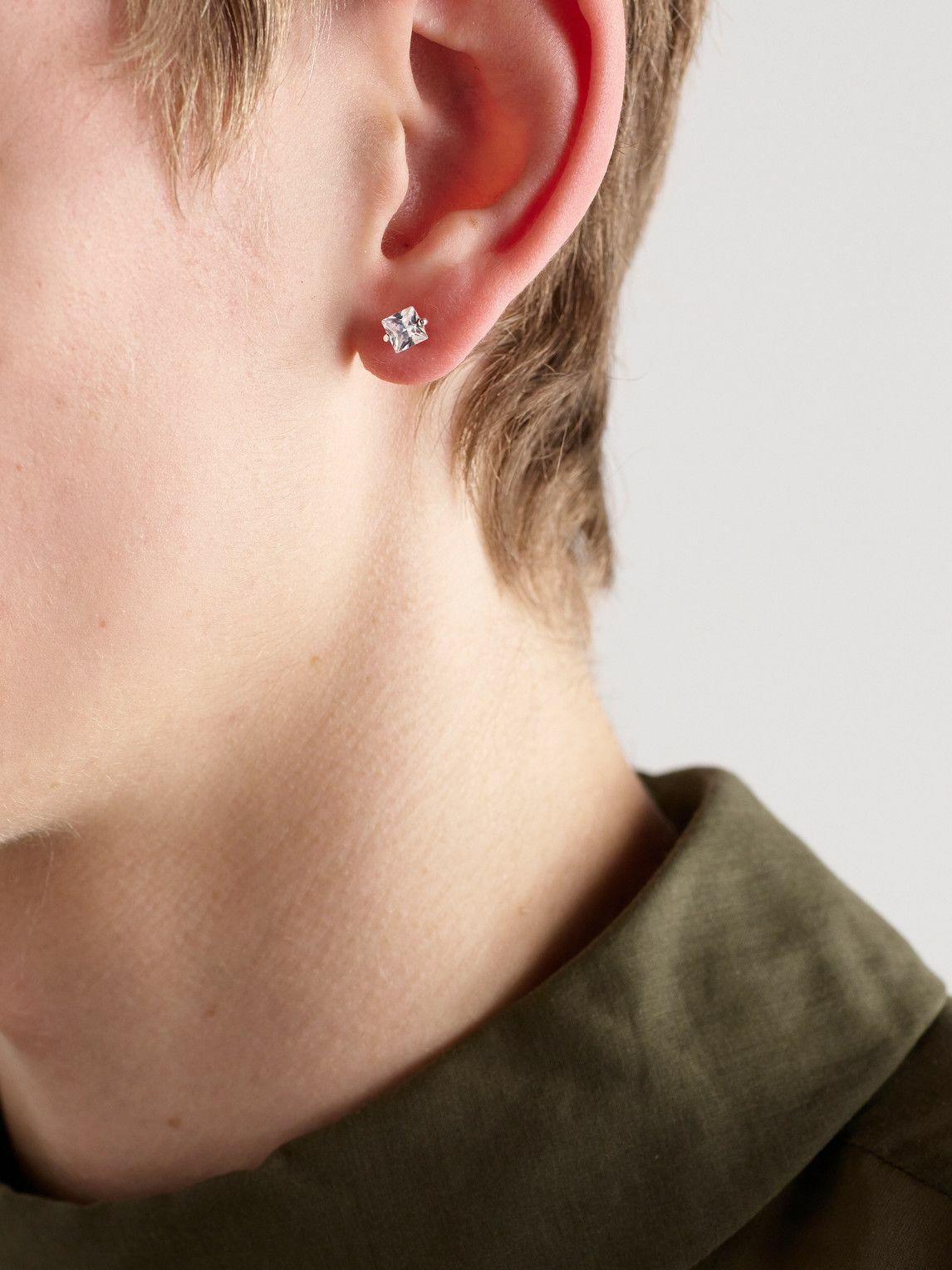 Hatton Labs - Silver Cubic Zirconia Earrings Hatton Labs