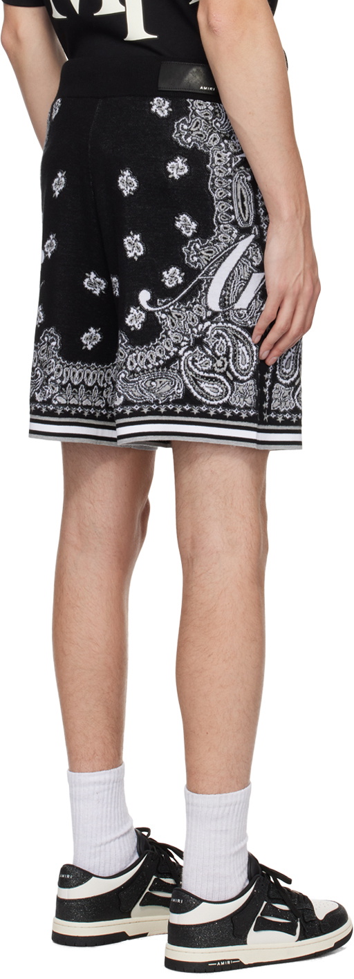 AMIRI Black Bandana Shorts Amiri