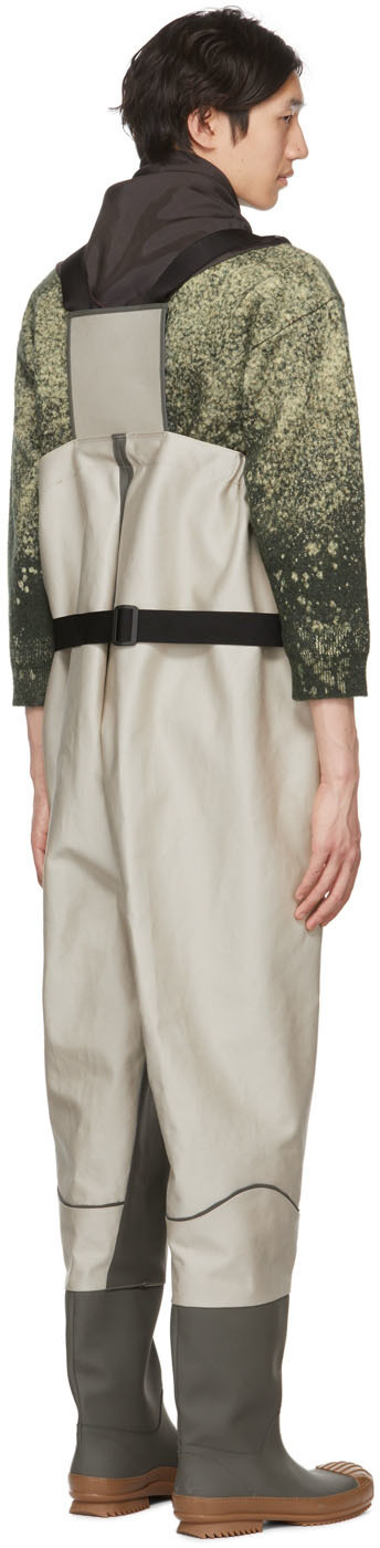 Maison Margiela Off-White Leather Waders Maison Margiela