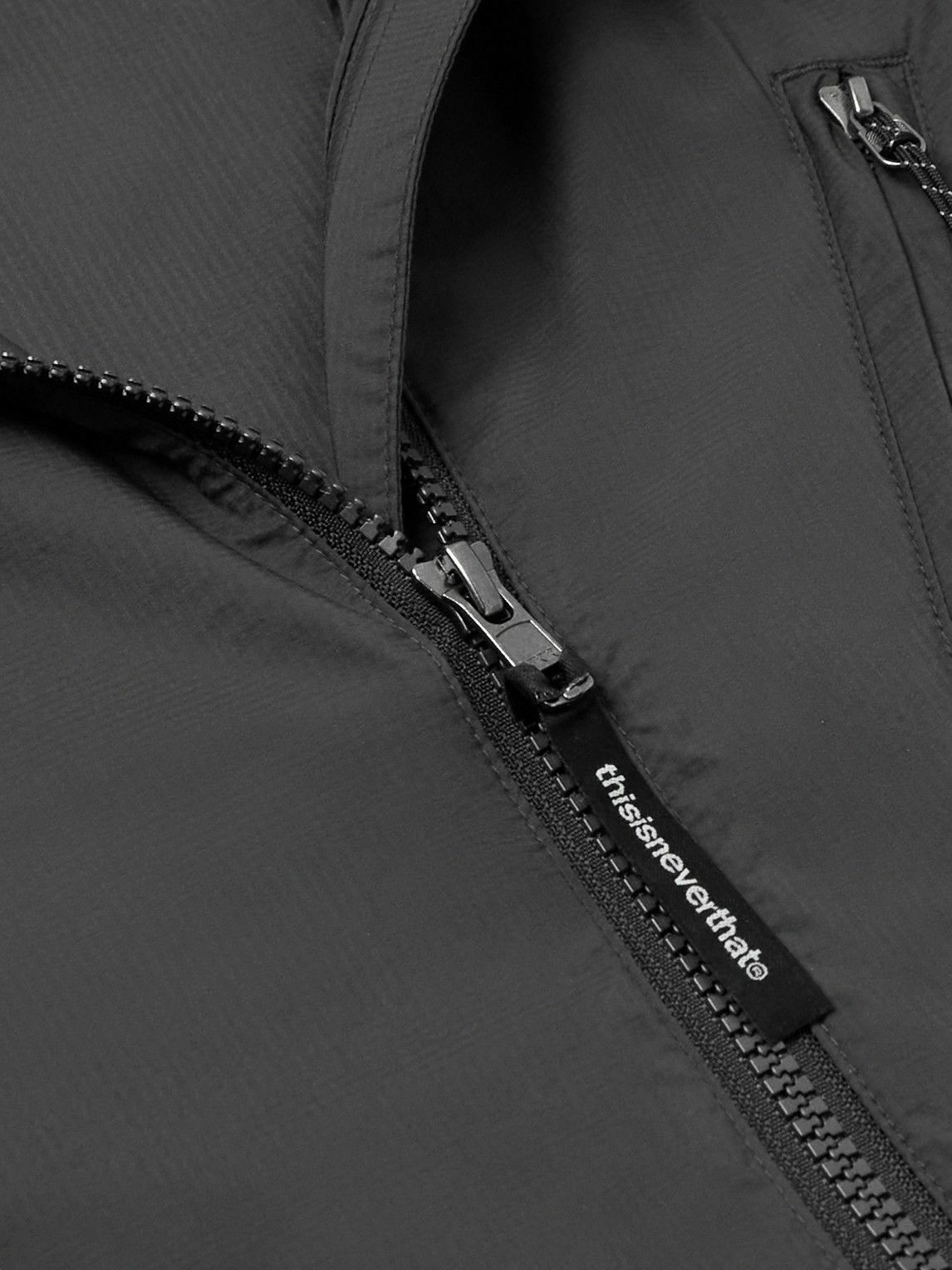 thisisneverthat - Logo-Appliquéd Pertex® Quantum Air Half-Zip Jacket ...