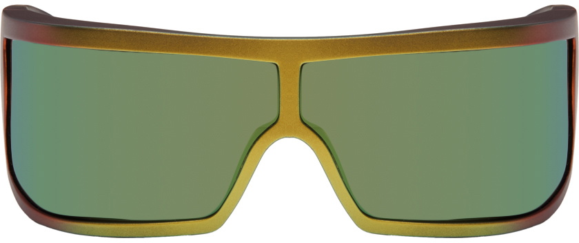 RETROSUPERFUTURE Orange & Green Bones Sunglasses RETROSUPERFUTURE
