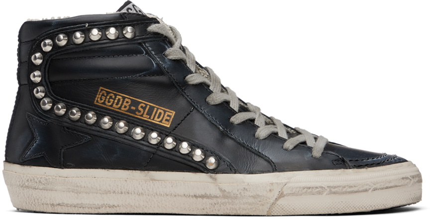 Golden Goose Black Slide Sneakers Golden Goose Deluxe Brand