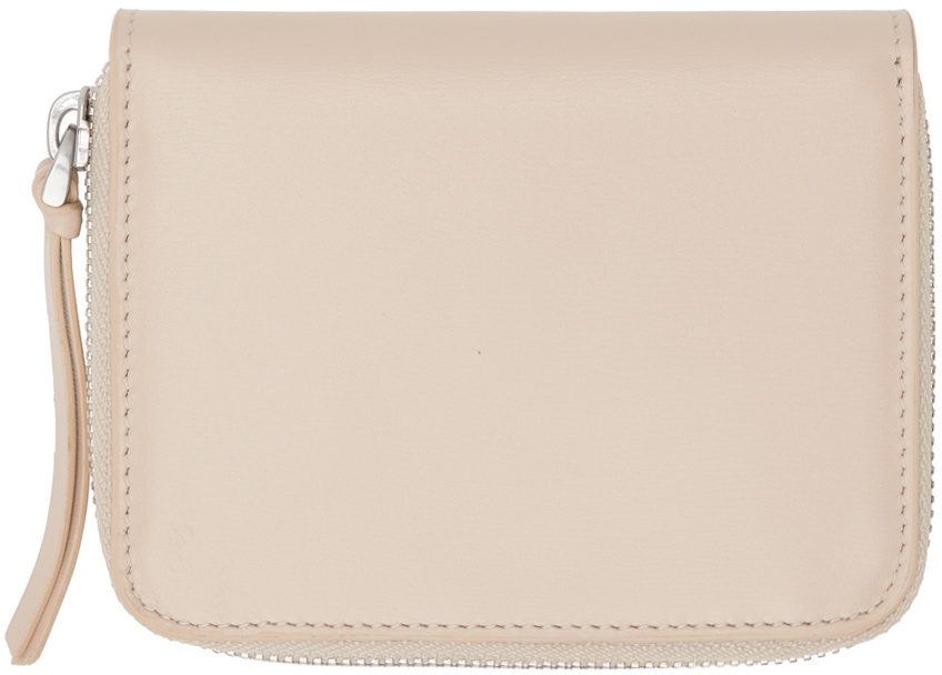 AMI Paris Beige Ami de Cœur Compact Wallet AMI