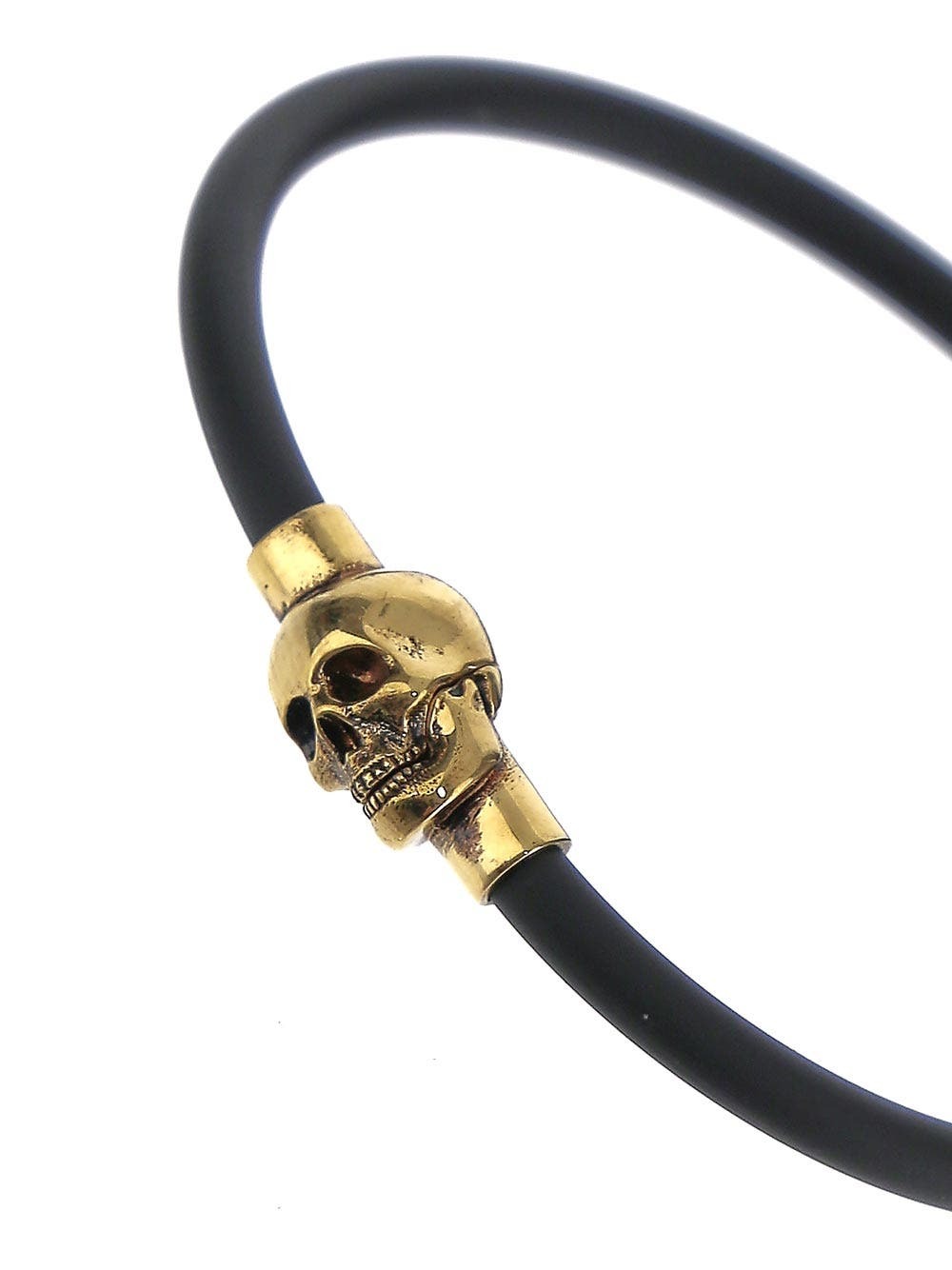 Alexander Mcqueen Rubber Cord Skull Bracelet Alexander McQueen