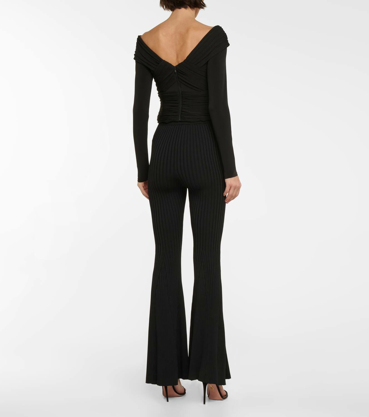 Self-Portrait High-rise flared pants Self-Portrait