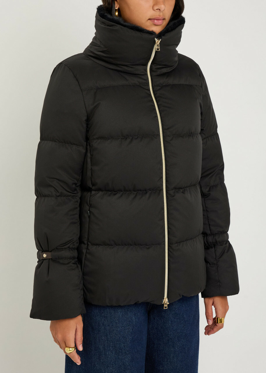 Herno Arendelle Quilted Shell Jacket Black Herno