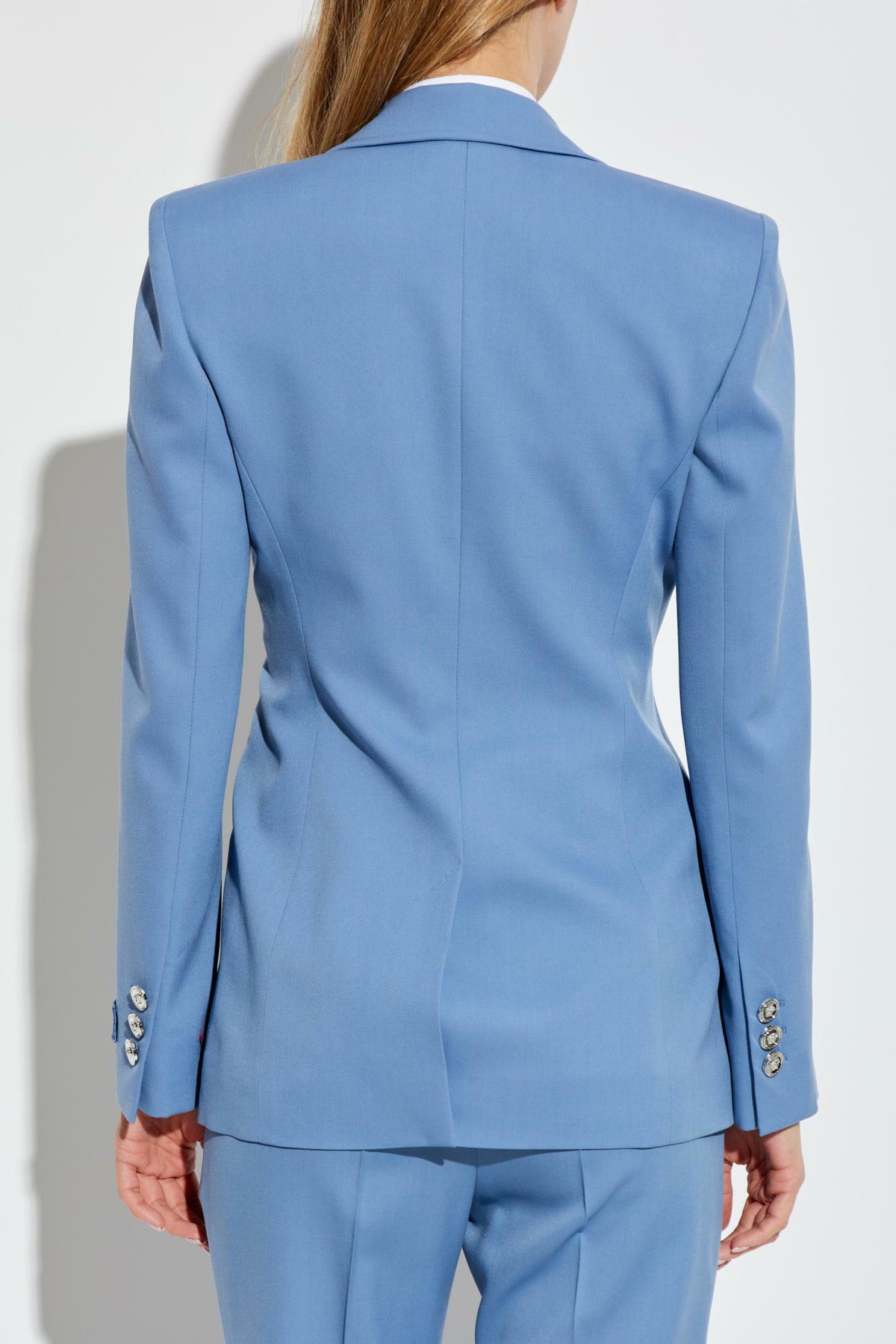 Versace Wool Blazer With Closed Lapels Versace