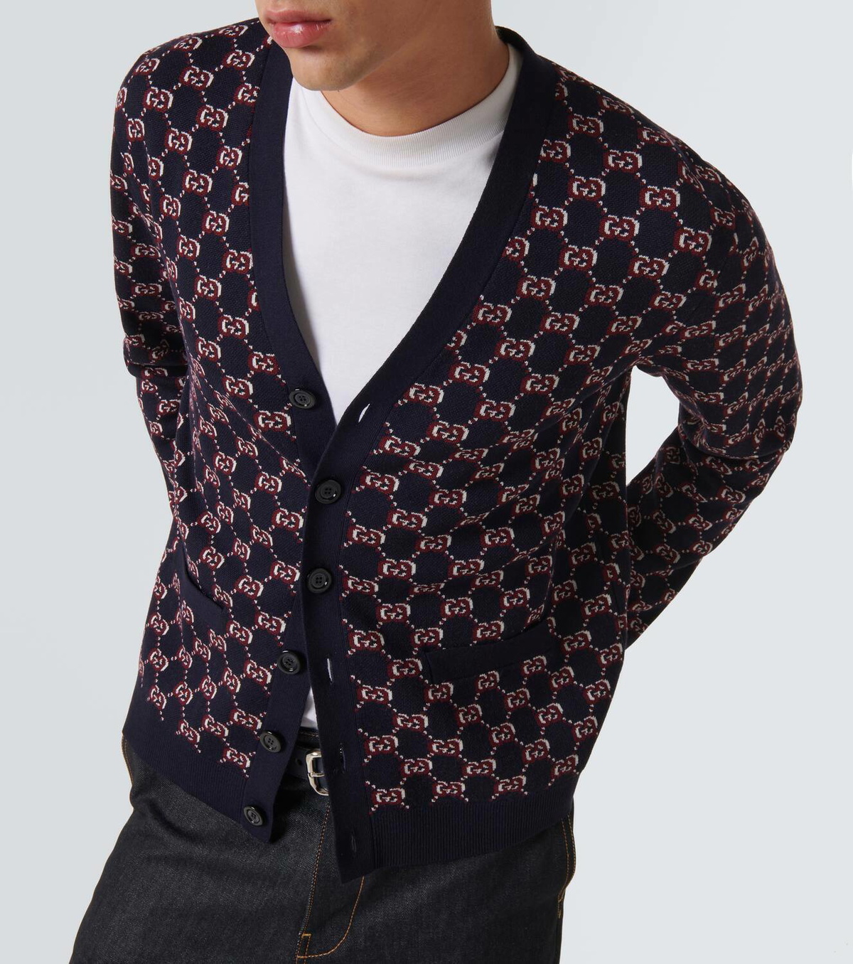 Gucci GG wool jacquard cardigan Gucci