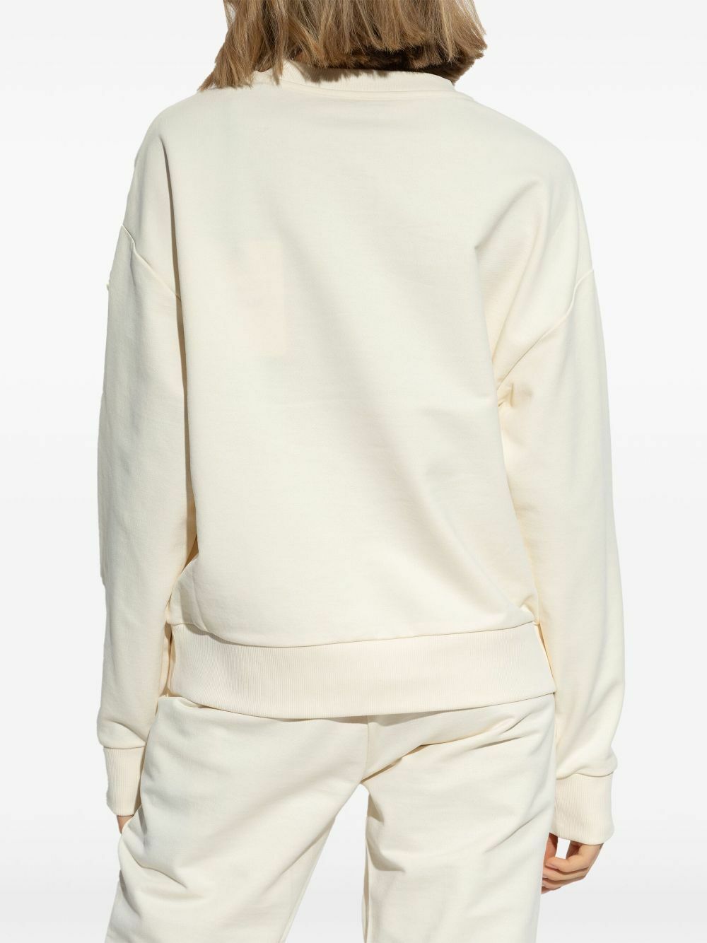 Moncler Neutrals Logo-Embroidered Sweatshirt Moncler