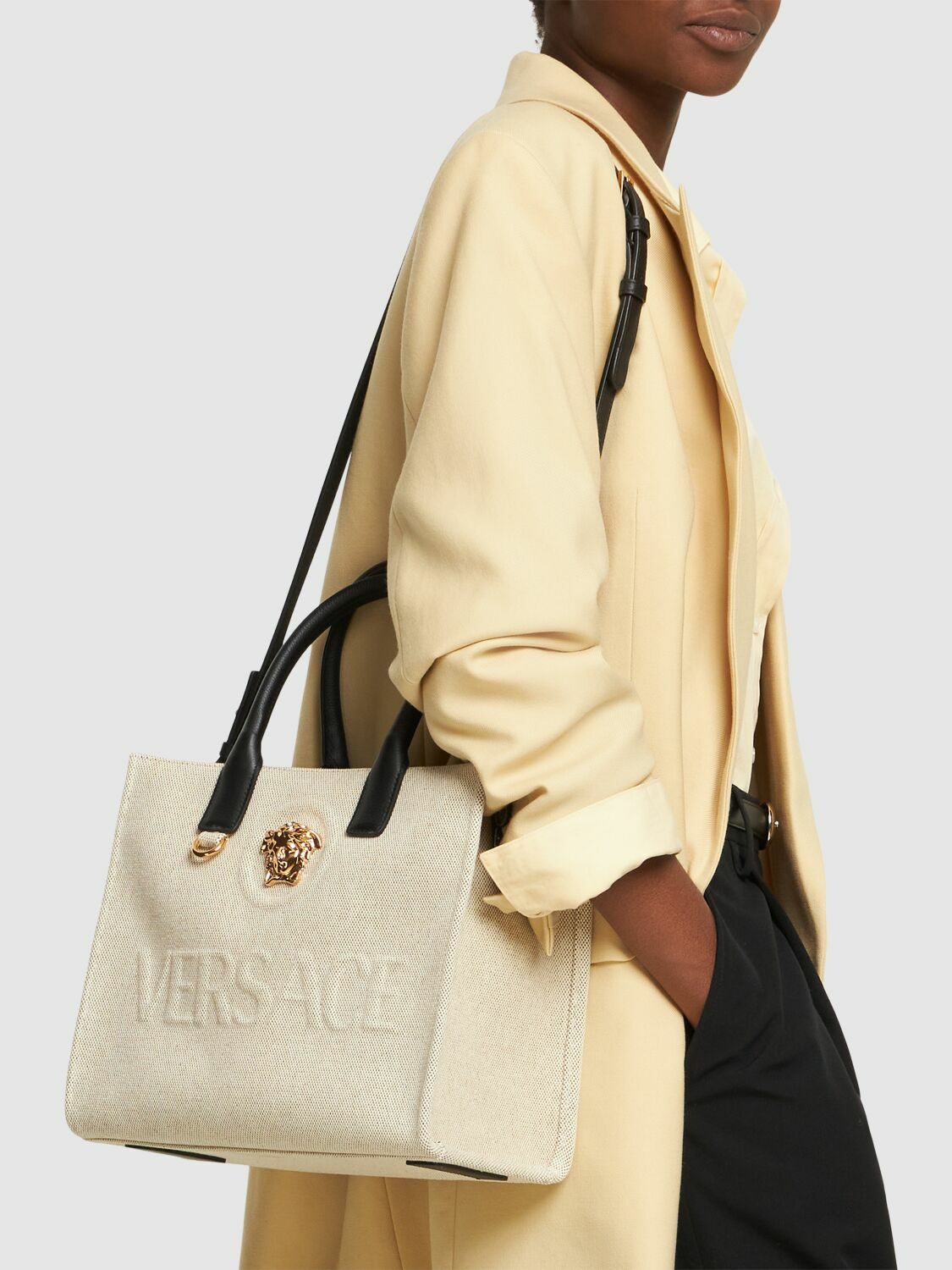 VERSACE - Small Canvas Tote Bag Versace