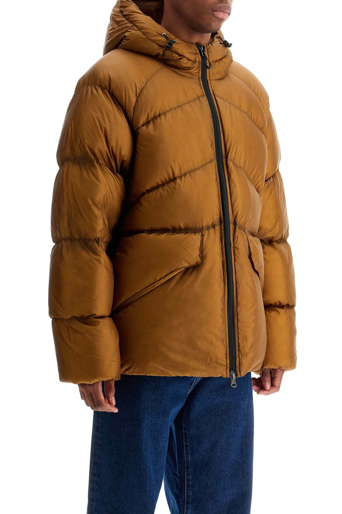 PYRENEX stellar hooded down jacket Brown Pyrenex