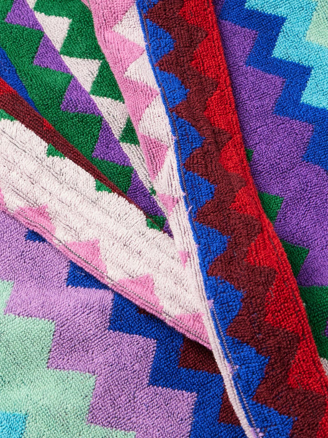 Missoni Home - Chantal Striped Cotton-Terry Jacquard Hooded Robe ...