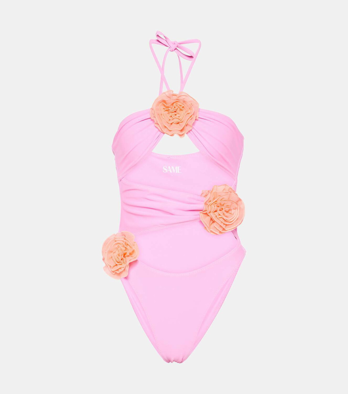 Same Rose cutout swimsuit Same