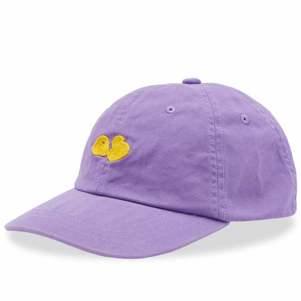 Acne Studios Men's Carliy Bubble Logo Cap in Purple Acne Studios