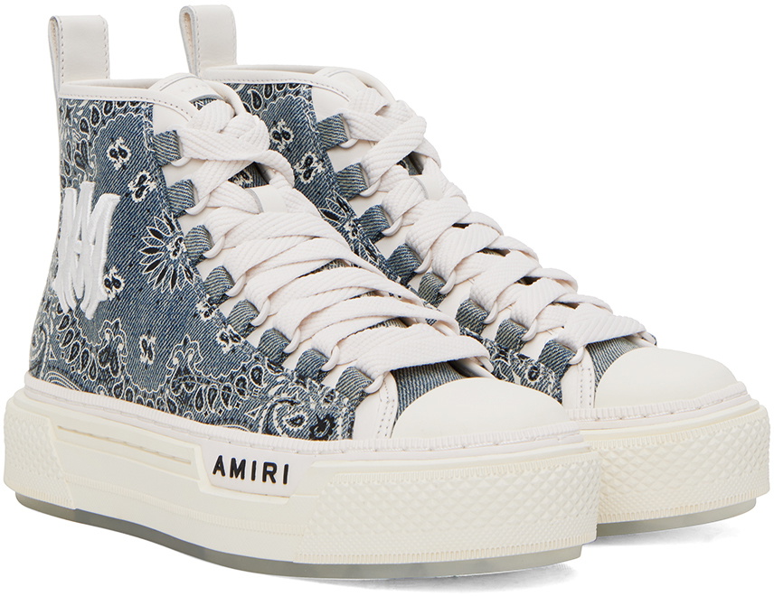 AMIRI Blue Court Hi Sneakers Amiri