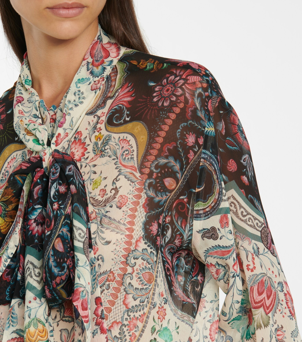 Etro - Floral silk crépon blouse Etro