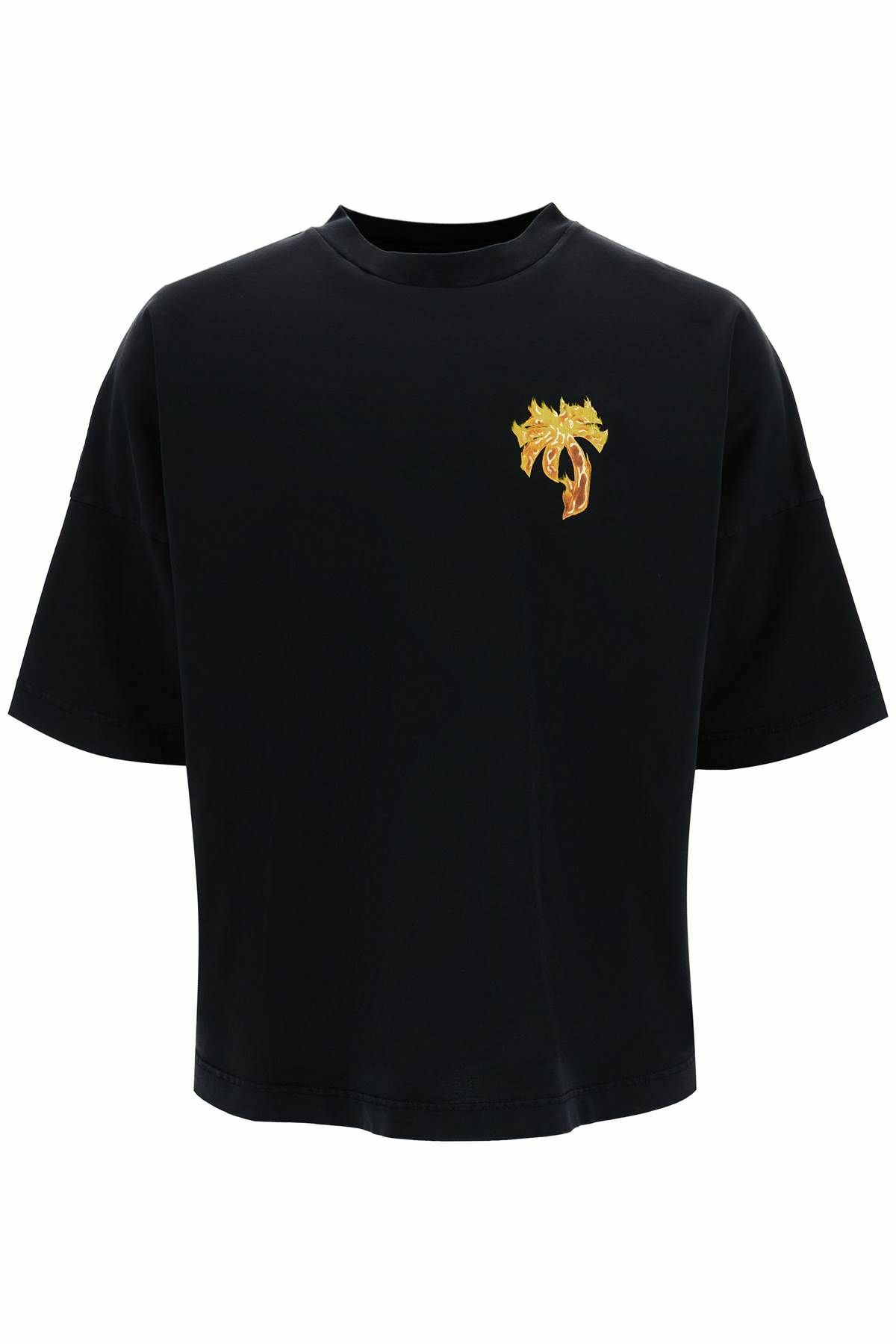 PALM ANGELS 'burning palm oversized t Black Palm Angels