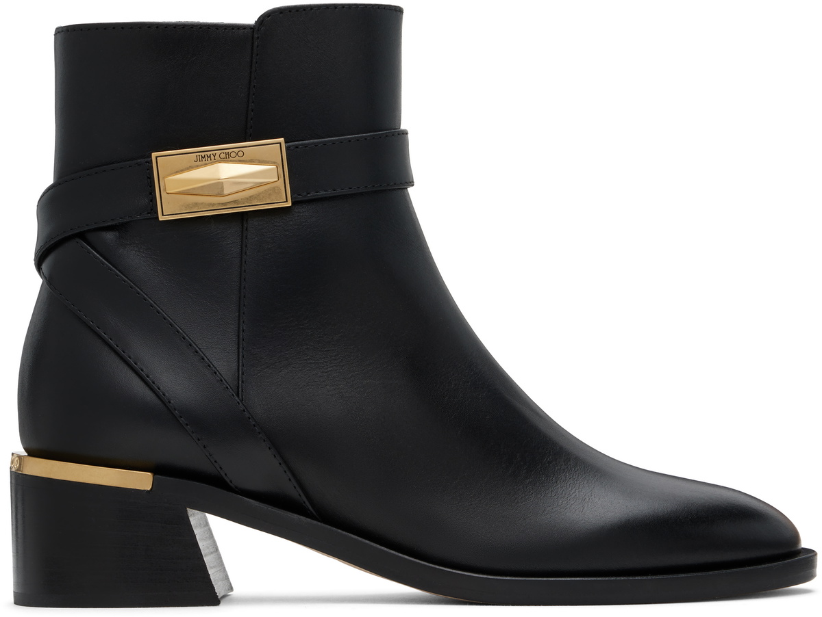 Jimmy Choo Black Diantha 45 Boots Jimmy Choo