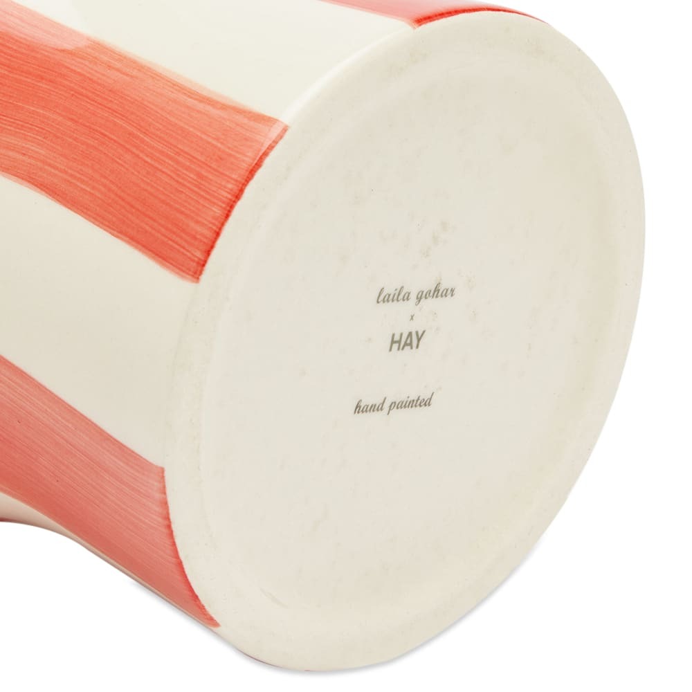 HAY Sobremesa Stripe Vase in Red HAY