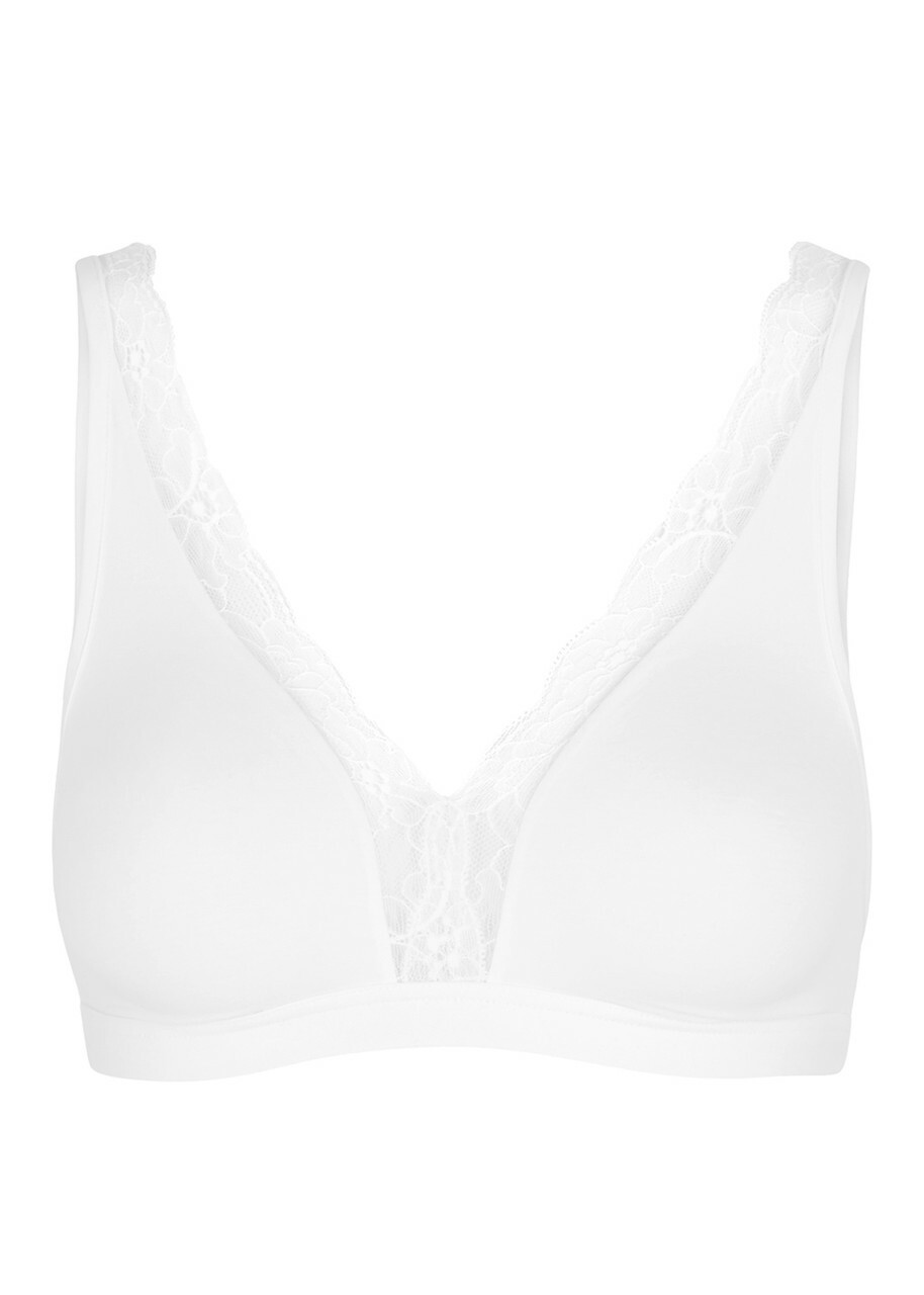 Hanro Lace-trimmed Soft-cup bra White Hanro