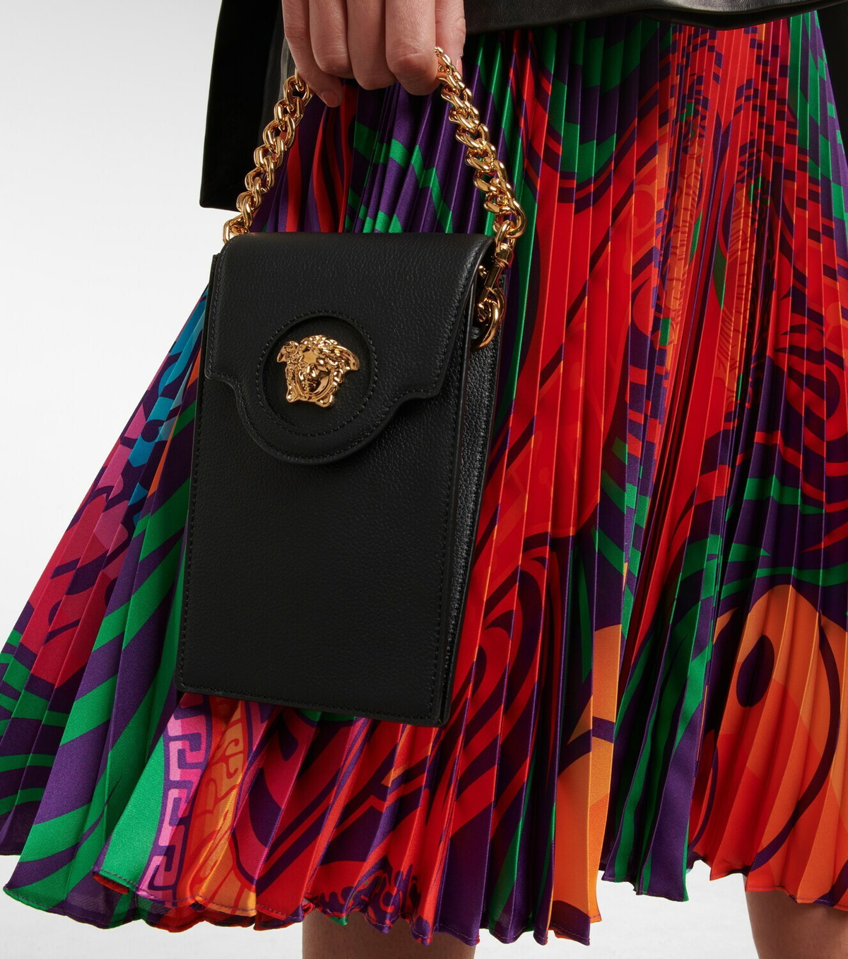 Versace - La Medusa leather phone pouch Versace