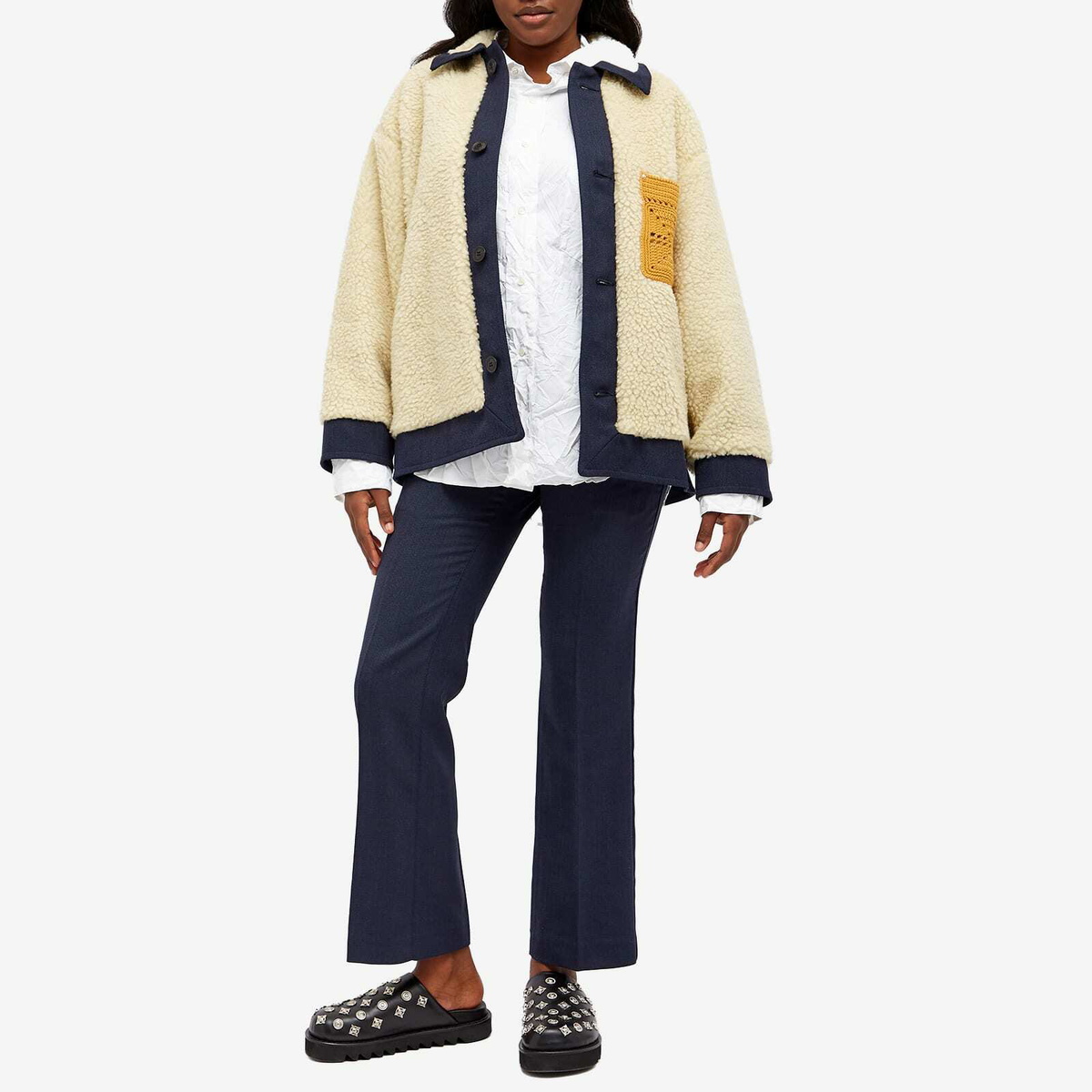 TOGA Women's Boa Shirt in White Toga Pulla