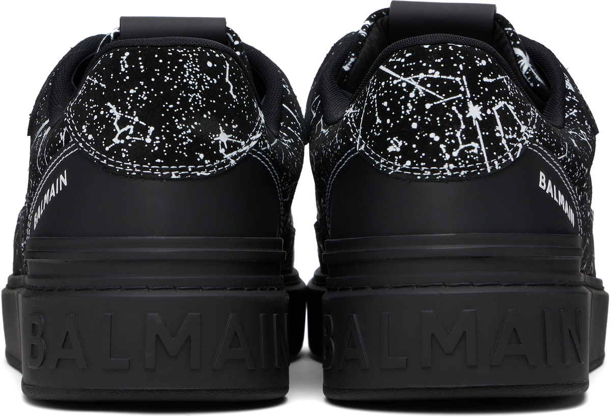 Balmain Black Galaxy Print B-Court Skate Sneakers Balmain
