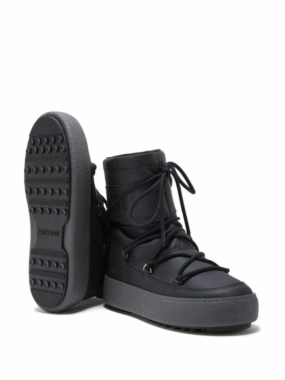 Moon Boot Black MTrack Tube Rubber Boots Moon Boot