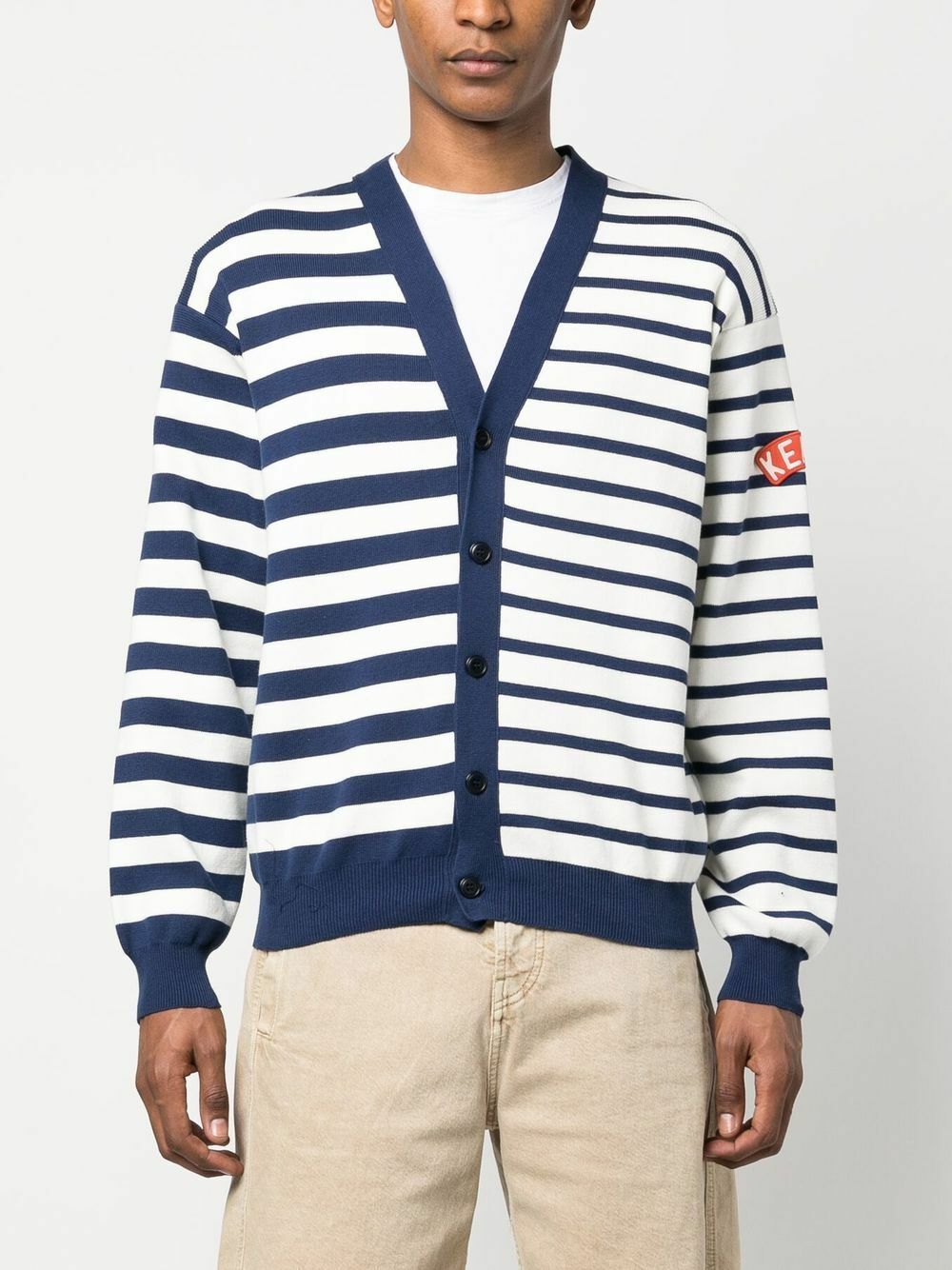 KENZO - Cotton Striped Cardigan Kenzo