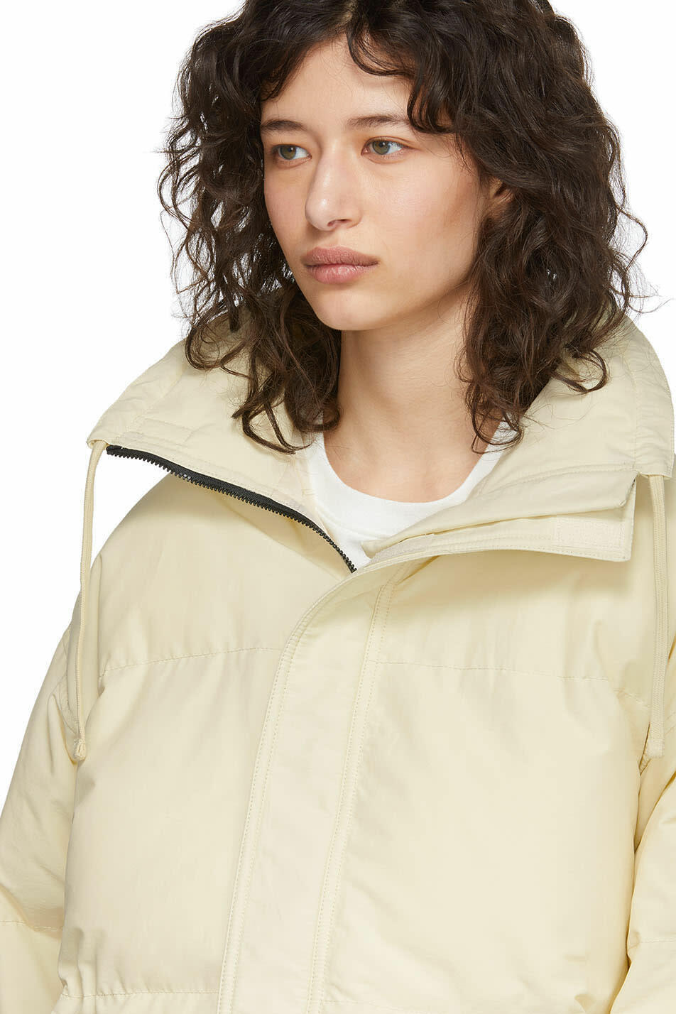 Fear of God ESSENTIALS Off-White Puffer Jacket Fear Of God Essentials